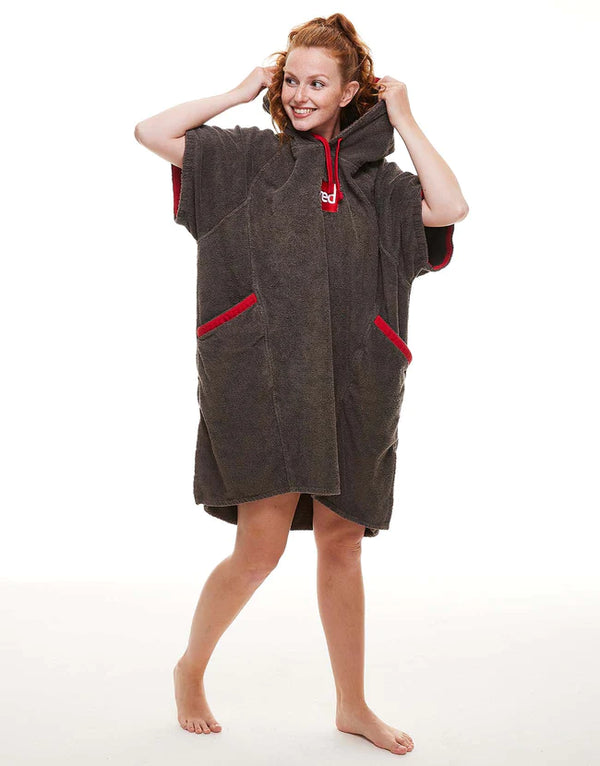 Red Women's Luxury Towelling Change Robe - Outfitters Store
